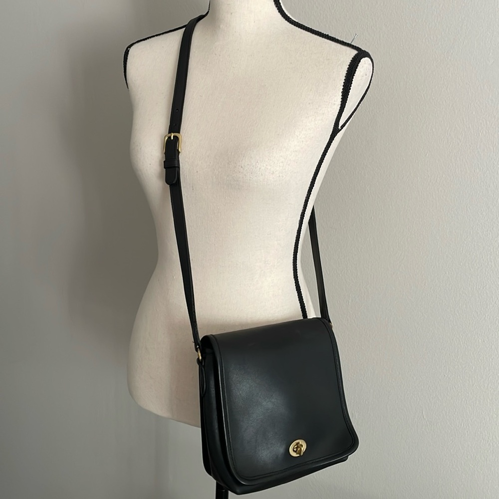 Vintage Coach 9076 Companion Flap Crossbody Bag - Gem